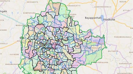 വാർഡ് വിഭജനം; പുതുക്കിയ ഭൂപടം പ്രസിദ്ധീകരിച്ച് ബി.ബി.എം.പി. - Bangalore ...